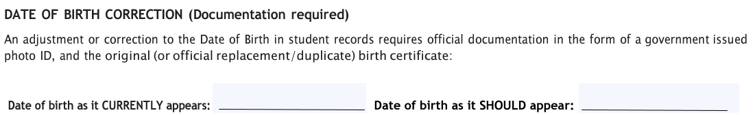 How To: Update Your Date of Birth – BC Knowledge for Students