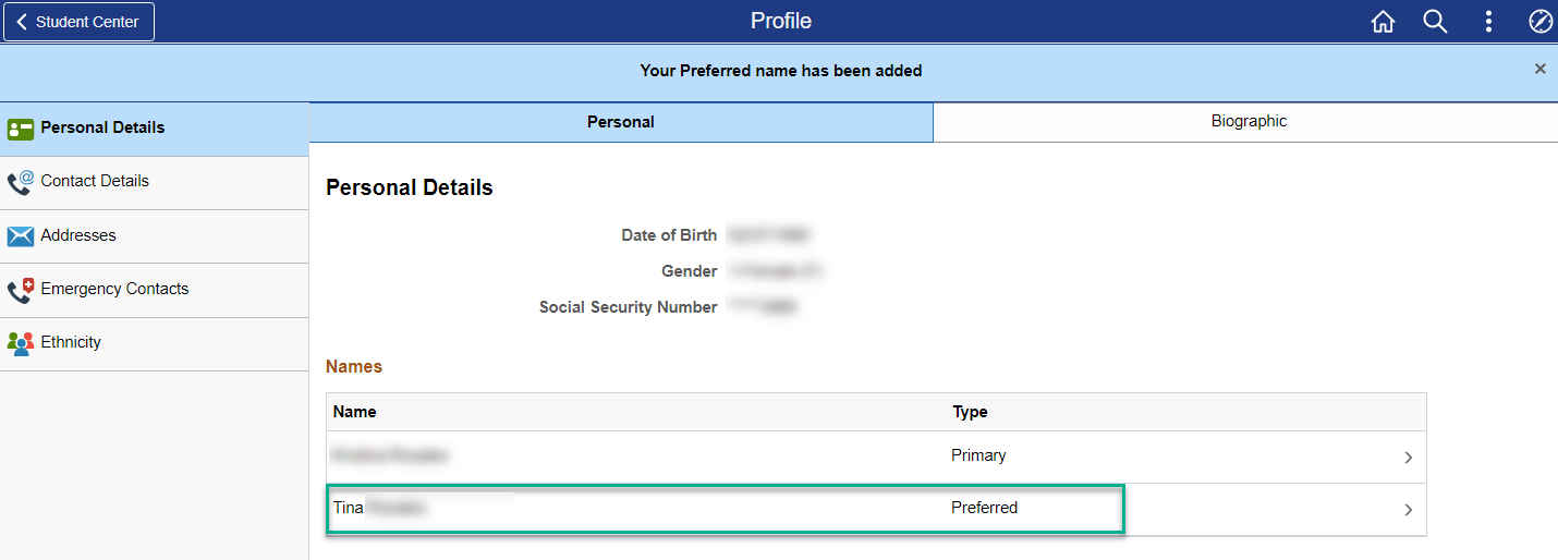 How To: Update Your Preferred Name – BC Knowledge for Students