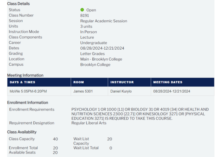 How to Find A Psychology Course Using CUNY Global Search – BC Knowledge ...